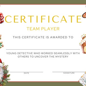 Mystery Game Printable: Kids' Christmas Game Mystery Puzzle Game With ...