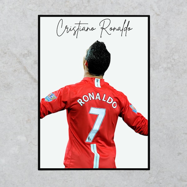 Cristiano Ronaldo Paper Wall Poster - Etsy