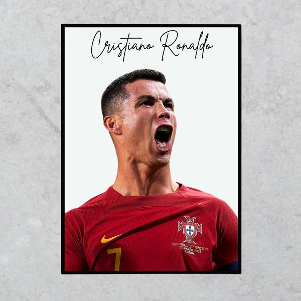 Cristiano Ronaldo Paper Wall Poster - Etsy