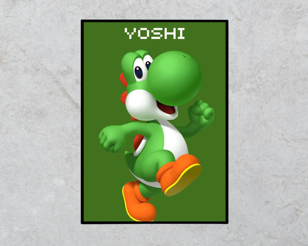 Yoshi Super Mario Characters Nintendo Universe Print Instant Download ...