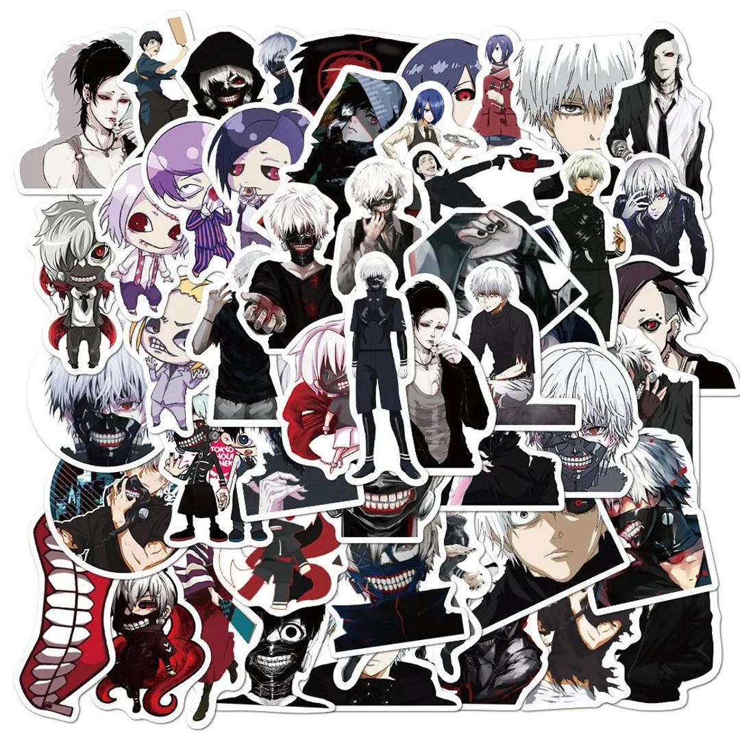 50pcs Tokyo Ghoul Anime Sticker Pack | Laptop, Phone, Journal, Diary ...