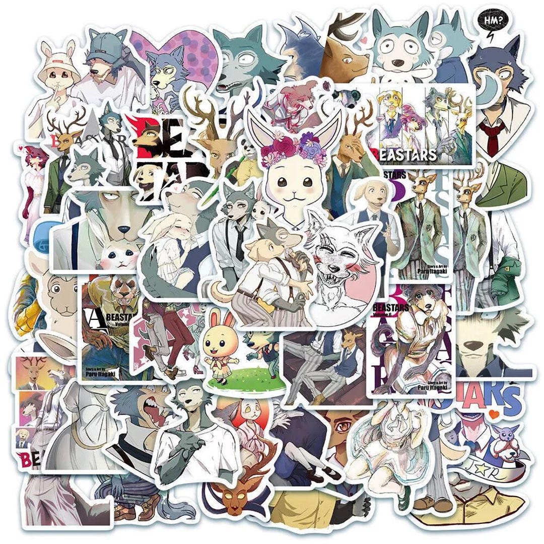 50pcs Beastars Anime Sticker Pack Laptop, Phone, Journal, Diary ...
