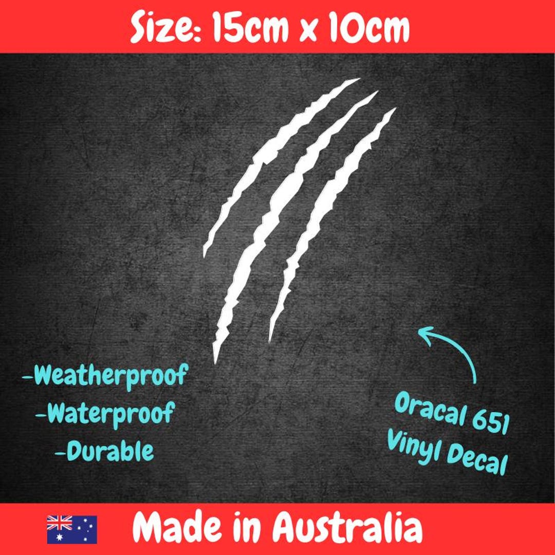 Claw Marks V2 Vinyl Sticker | JDM Inspired Car Bumper Accessories ...
