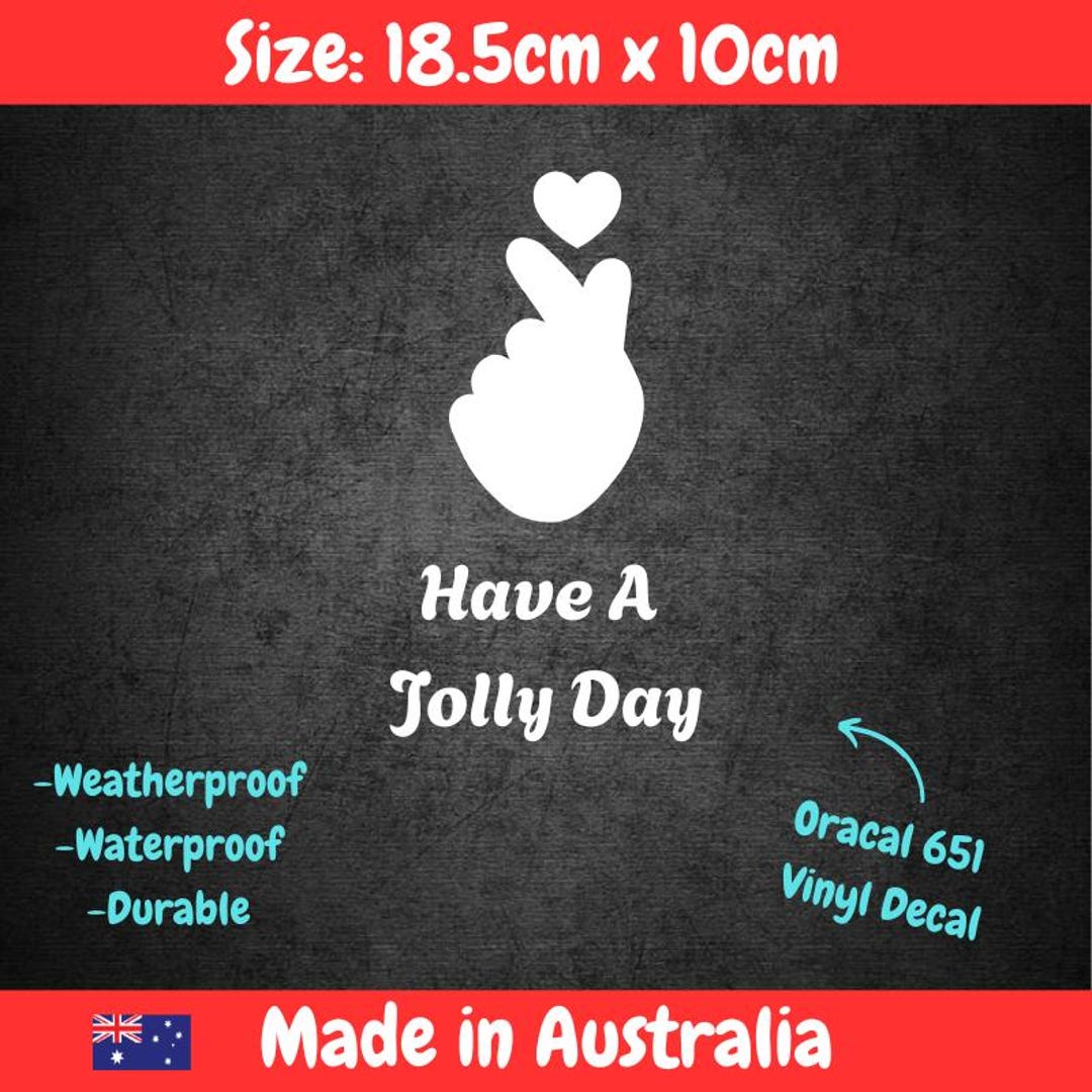 Finger Heart Vinyl Stickers | JDM Inspired Car Bumper Accessories ...