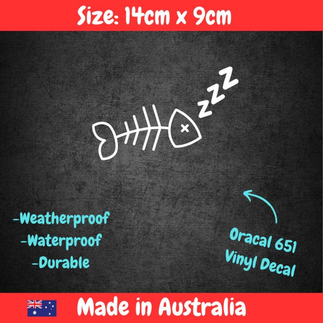 Fish Bone Vinyl Sticker | JDM Inspired Car Accessory | Oracal 651 ...