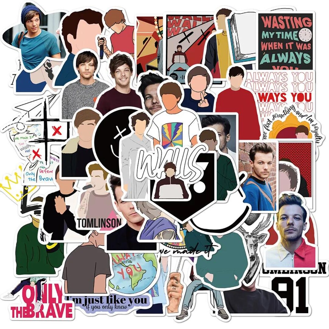 50pcs Louis Tomlinson Sticker Pack Laptop, Phone, Journal, Diary ...