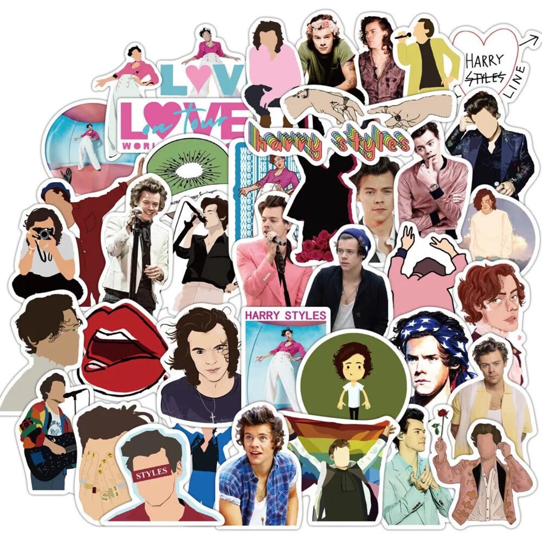 50pcs Harry Styles Sticker Pack Laptop, Phone, Journal, Diary ...