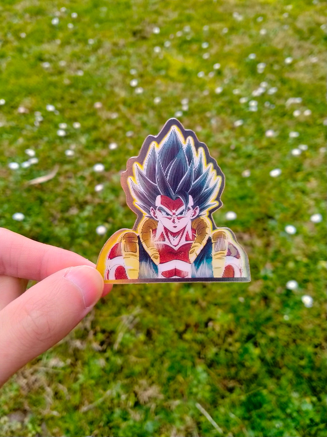 Super Saiyan 3D Anime Motion Sticker Laptop, Phone, Journal, Diary ...
