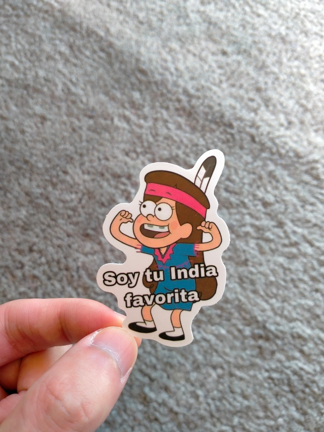 Cartoon Girl Meme Sticker Laptop, Water Bottle, Journal, Diary ...