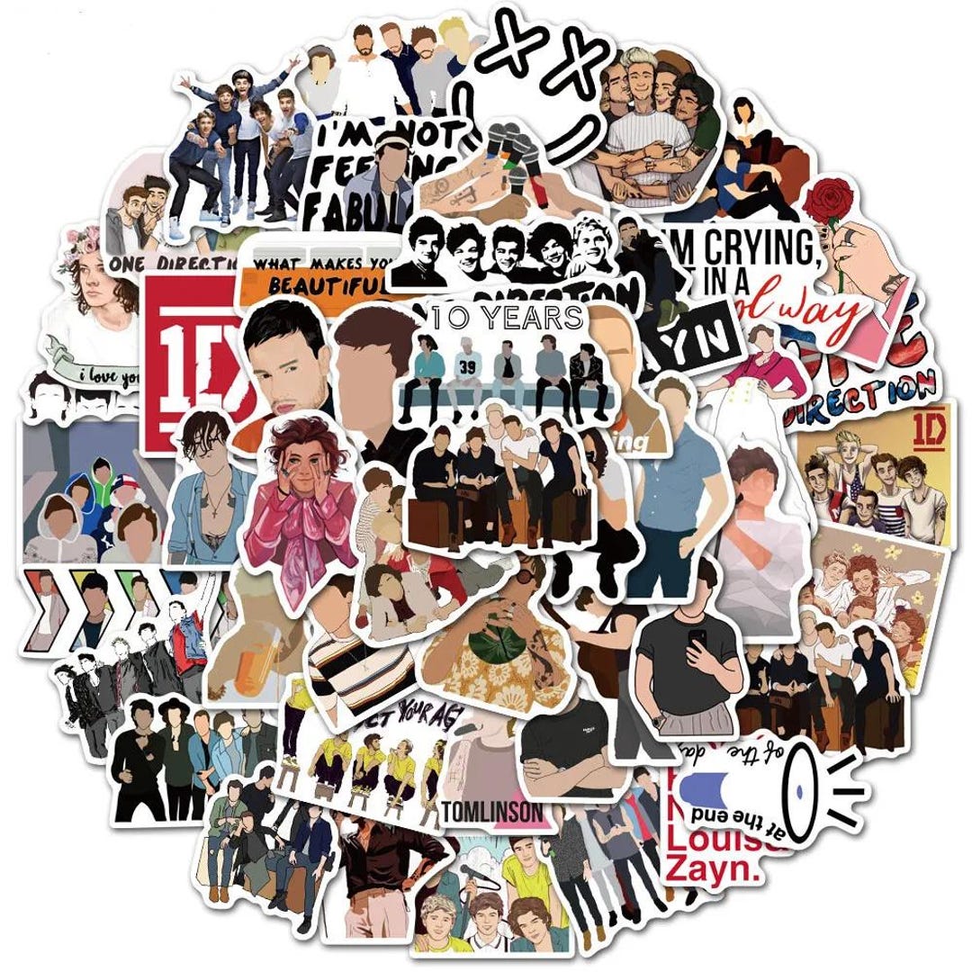 50pcs One Direction Sticker Pack Laptop, Phone, Journal, Diary ...