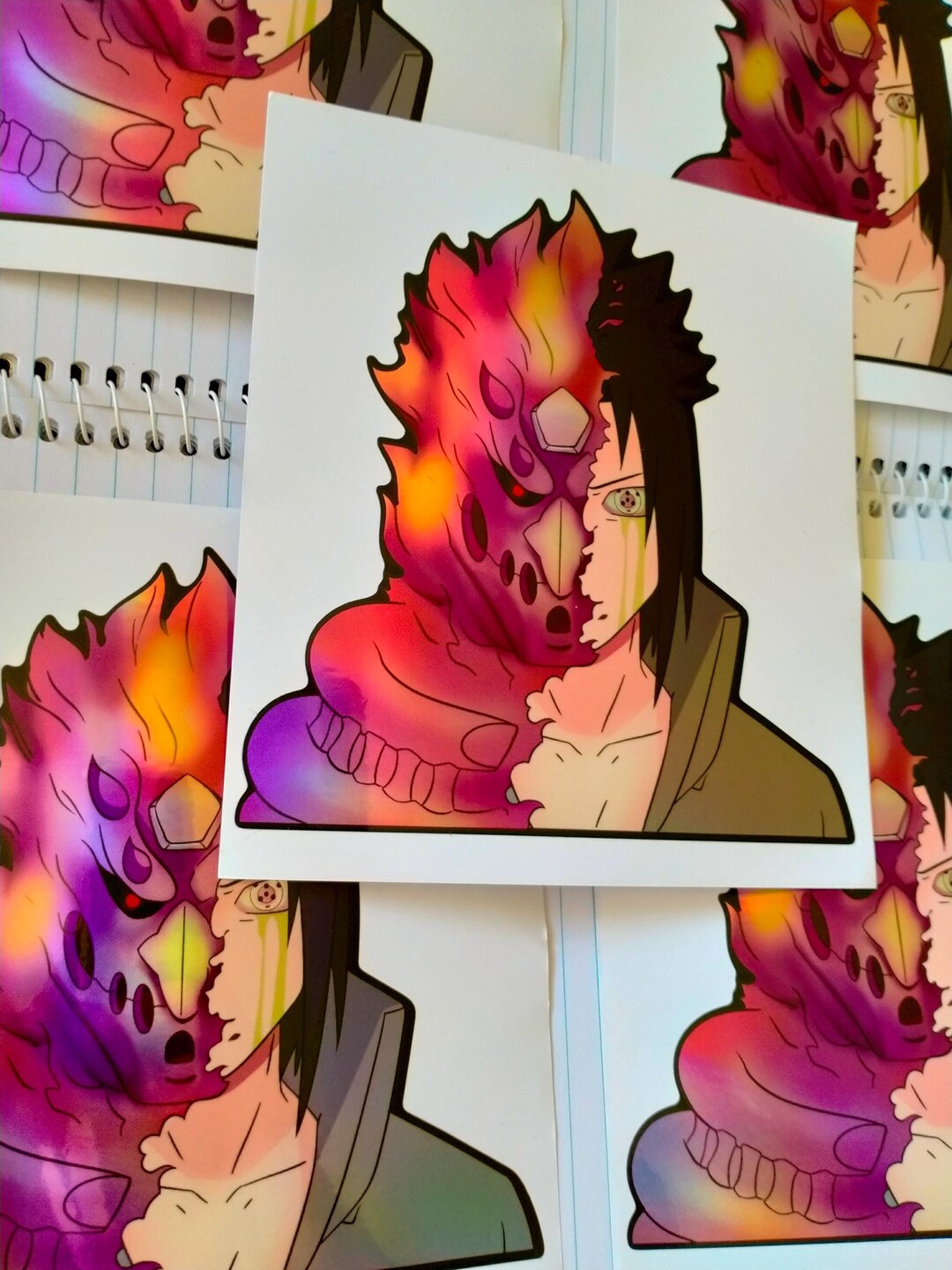 Purple Susanoo Holographic Decal Anime Sticker laptop, Car, Journal ...