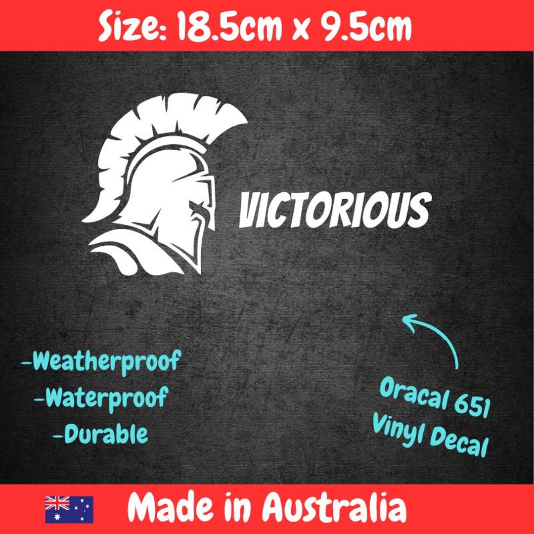 Victorious Spartan Vinyl Stickers | JDM Inspired Car Bumper Accessory ...