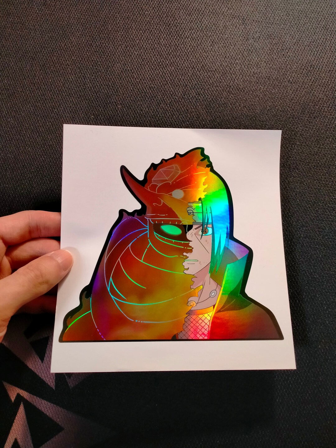 Red Susanoo Holographic Decal Anime Sticker |laptop, Car, Journal ...