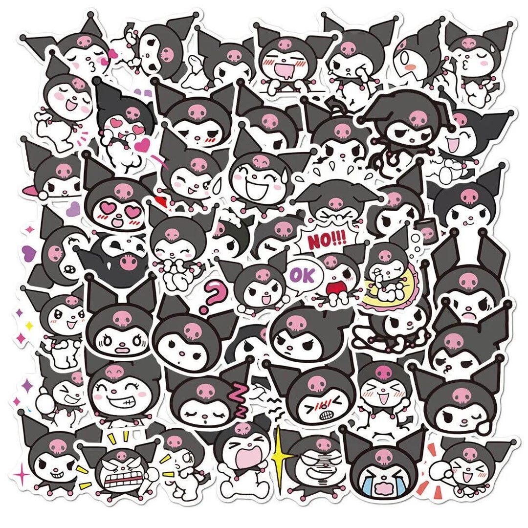 50pcs Kuromi Sticker Pack Laptop, Phone, Journal, Diary, Scrapbook ...