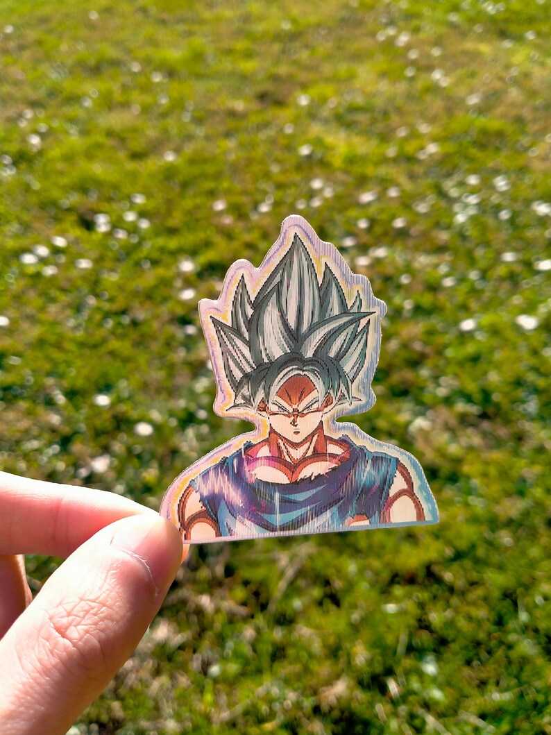 Ultra Instinct 3D Anime Motion Sticker Laptop, Phone, Journal, Diary ...