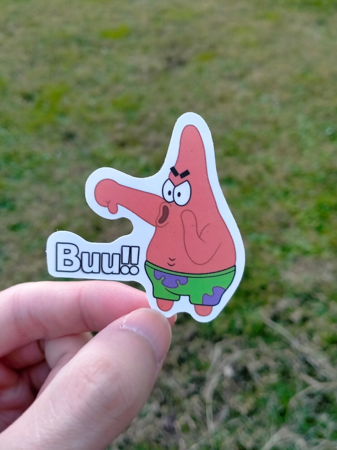 Cute Patrick Buu Meme Sticker Laptop, Water Bottle, Journal, Diary, Scrapbook, Planner, Notebook ...