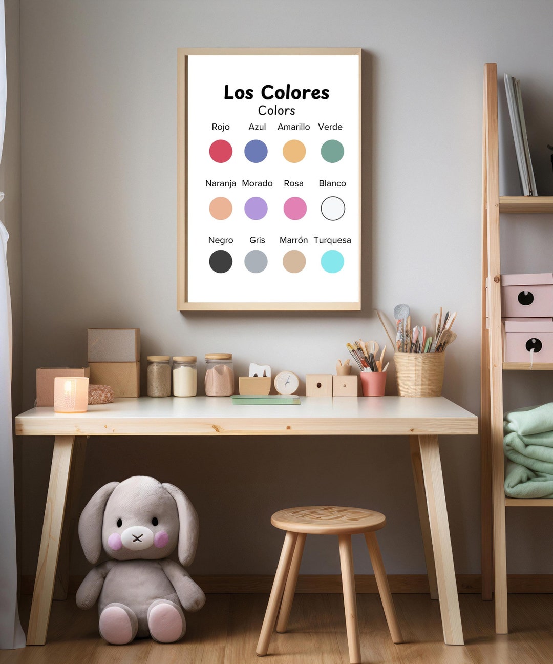 Spanish Classroom Posters | Bilingual Homeschool Printable | Learn ...