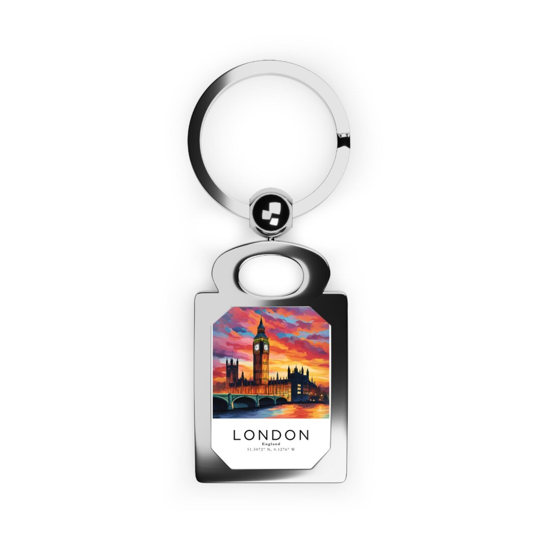 London Keyring, Keychain, London Photo Keychain, London Keyholder ...