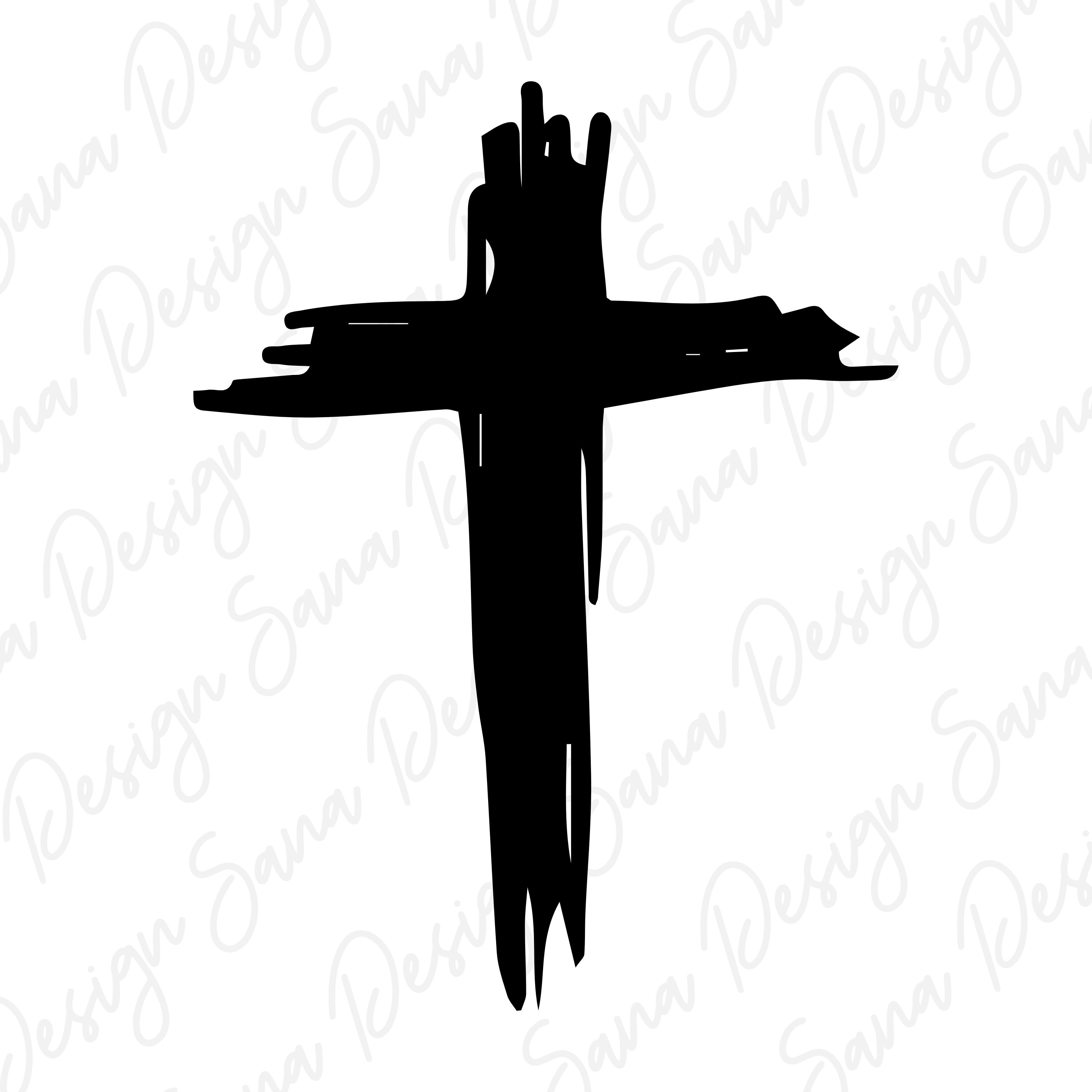 Christian Cross SVG, Religious Cross SVG Clipart, Craft Paint Cross ...