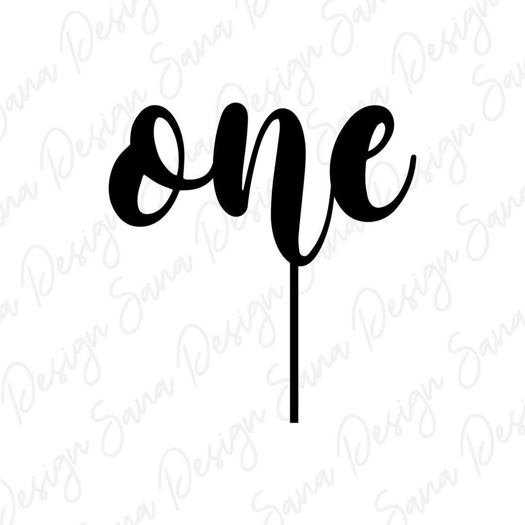 One Topper Svg, Cake Topper SVG, First Birthday Svg, Happy First ...