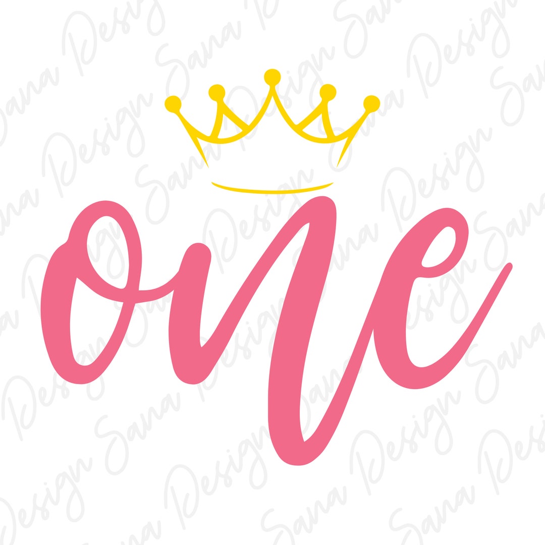 Cursive One SVG, One Script Cut File, Perfect for Party Decor, One Year ...