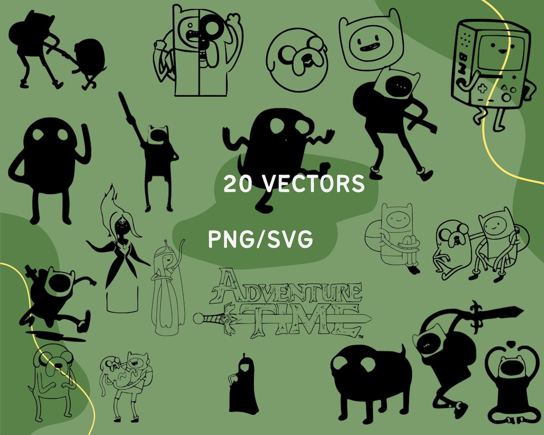 Adventure Time SVG Bundle, Adventure Times Vector Pack, SVG, PNG ...
