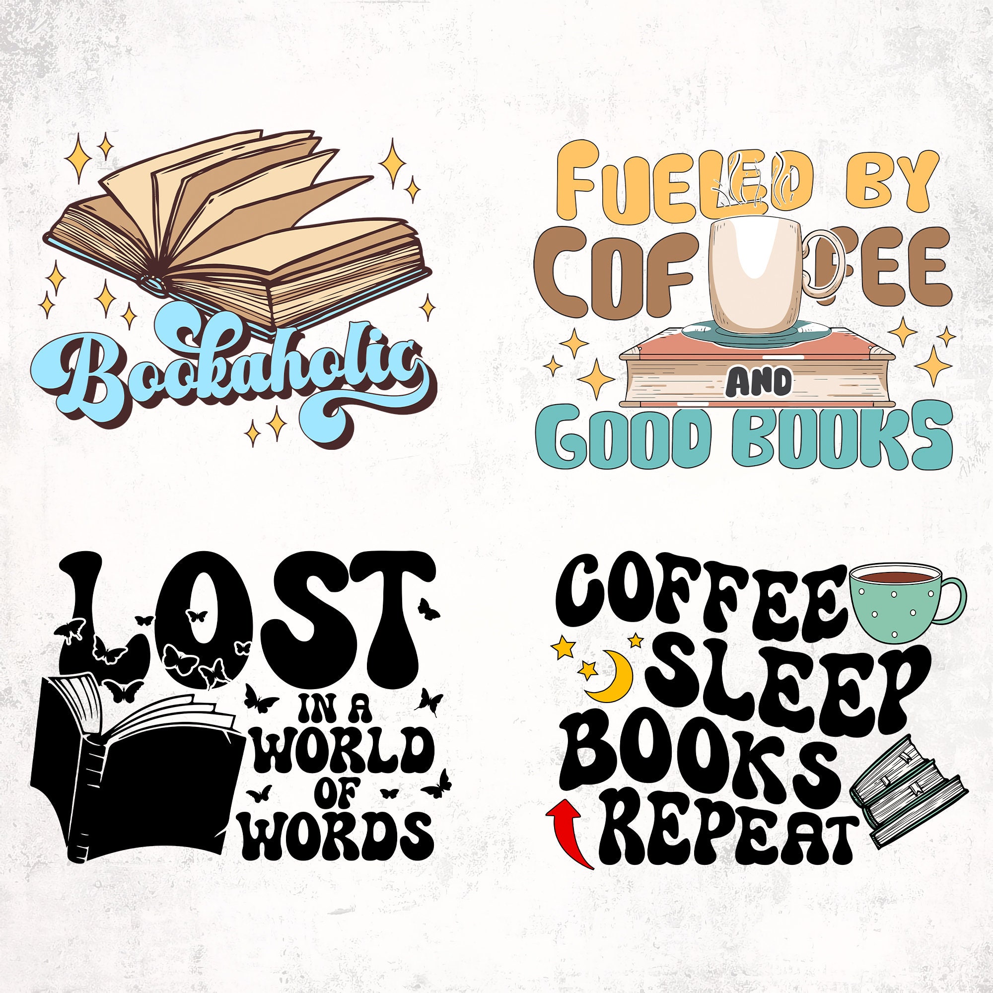 Book Lover Bundle Svg File, Book Svg, Library Svg, Cricut, Clip Art ...