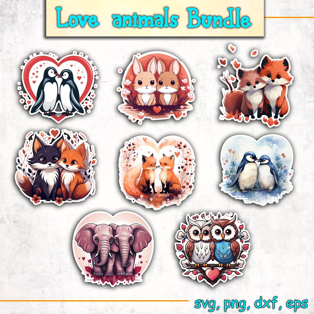 Printable Animal Stickers, Cute Stickers, Cute Animal Stickers ...