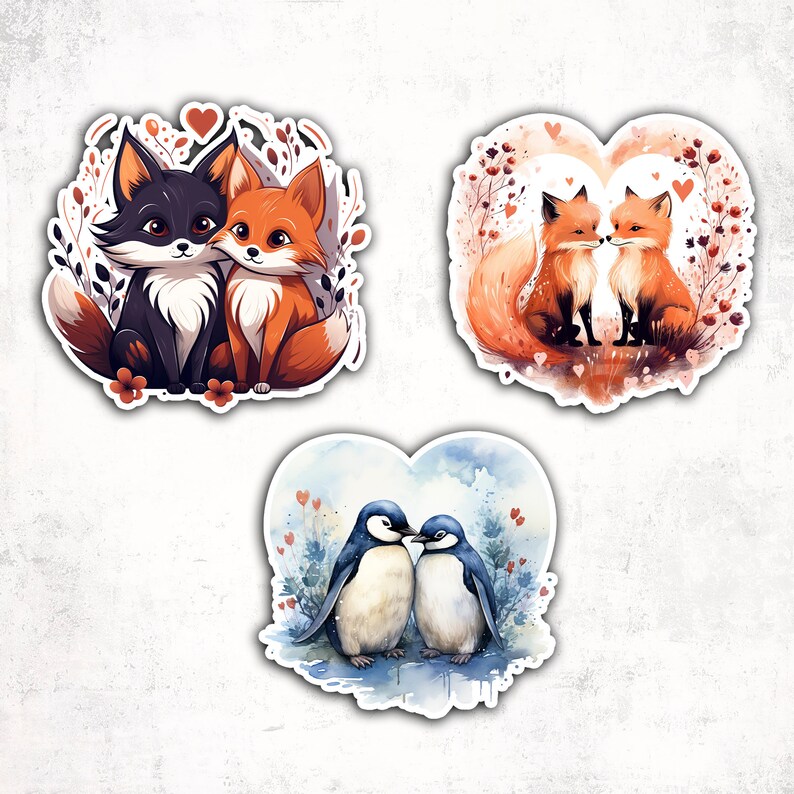 Printable Animal Stickers, Cute Stickers, Cute Animal Stickers ...