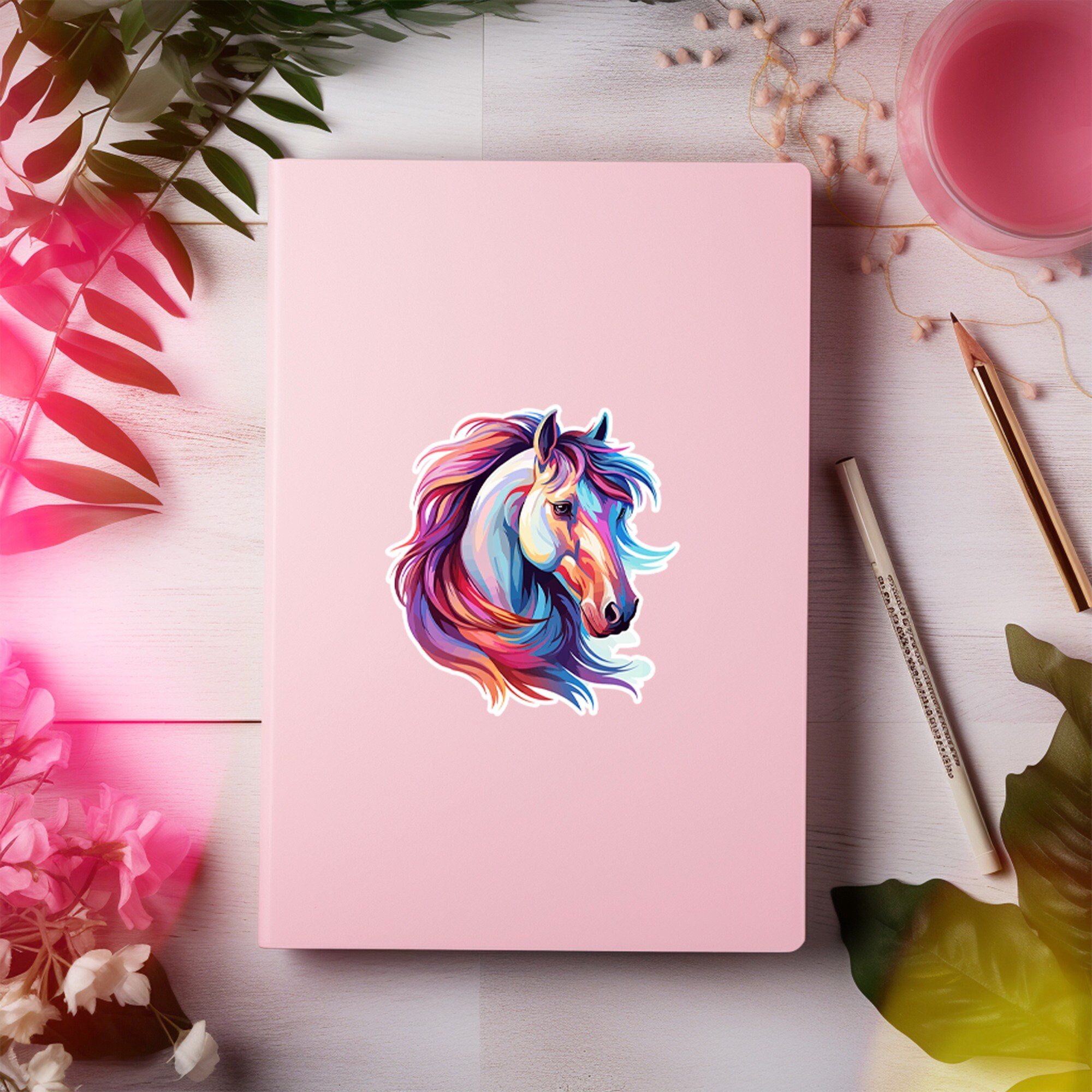 Printable Horse Stickers, Cute Horse Stickers, Cute Animal Stickers ...