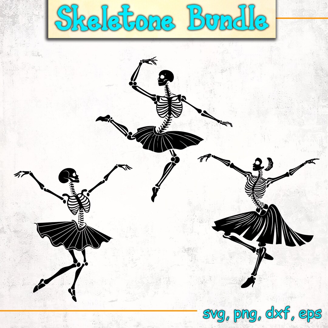 Skeleton Svg, Skeleton Svg Bundle, Skeleton Cut Files for Cricut, Dance ...