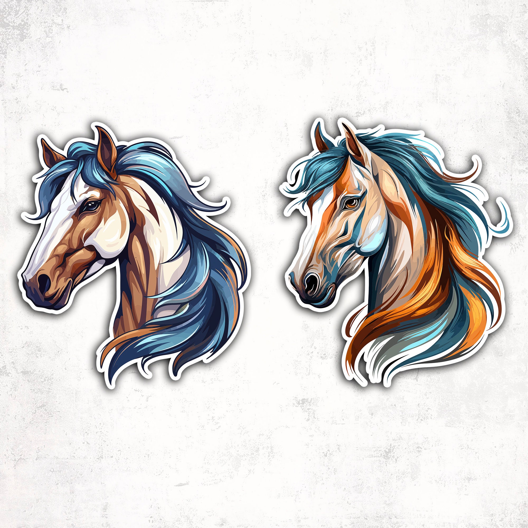 Printable Horse Stickers, Cute Horse Stickers, Cute Animal Stickers ...