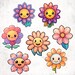 Printable Flowers Stickers, Cute Flowers Stickers, Retro Png, Sticker ...