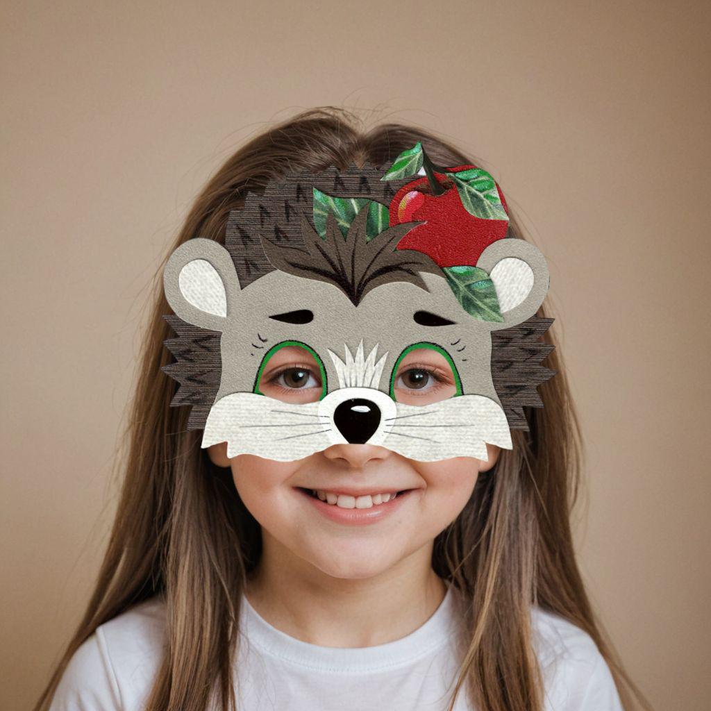 Printable Mask Hedgehog, Hedgehog Mask, Printable Masks Animals ...