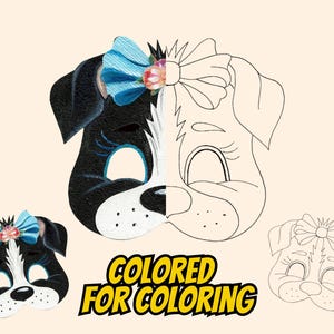 Printable Mask Black Dog, Bulldog Mask, Printable Masks Animals ...