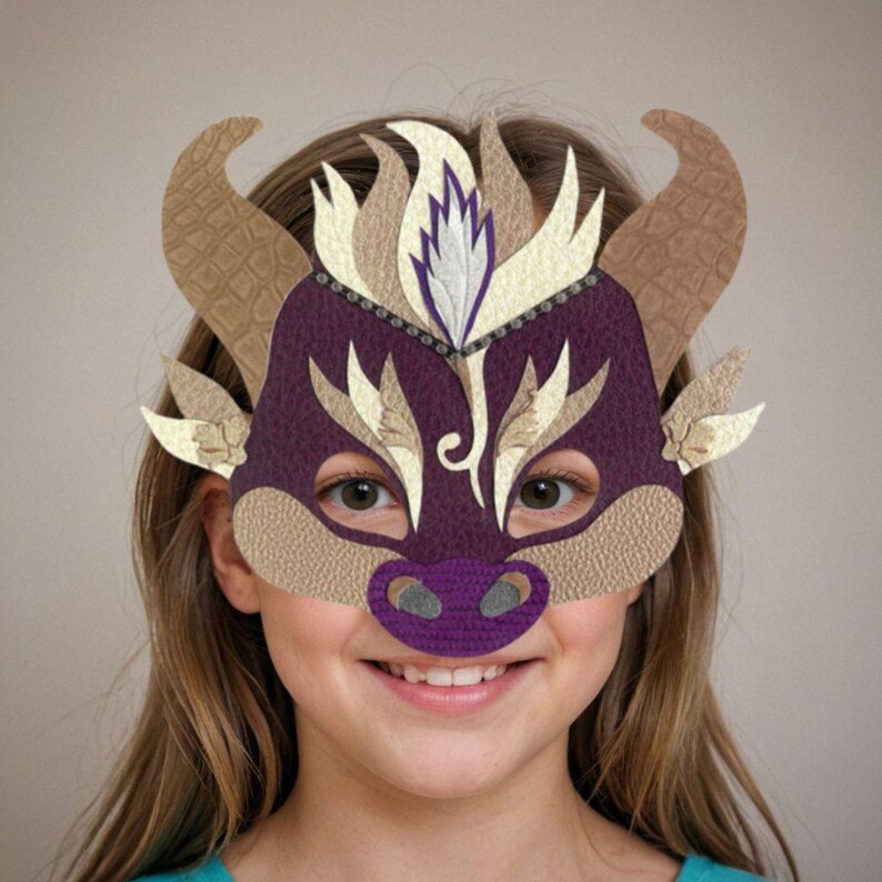 Printable Mask Dragon, Dragon Mask, Printable Masks Animals, Christmas ...