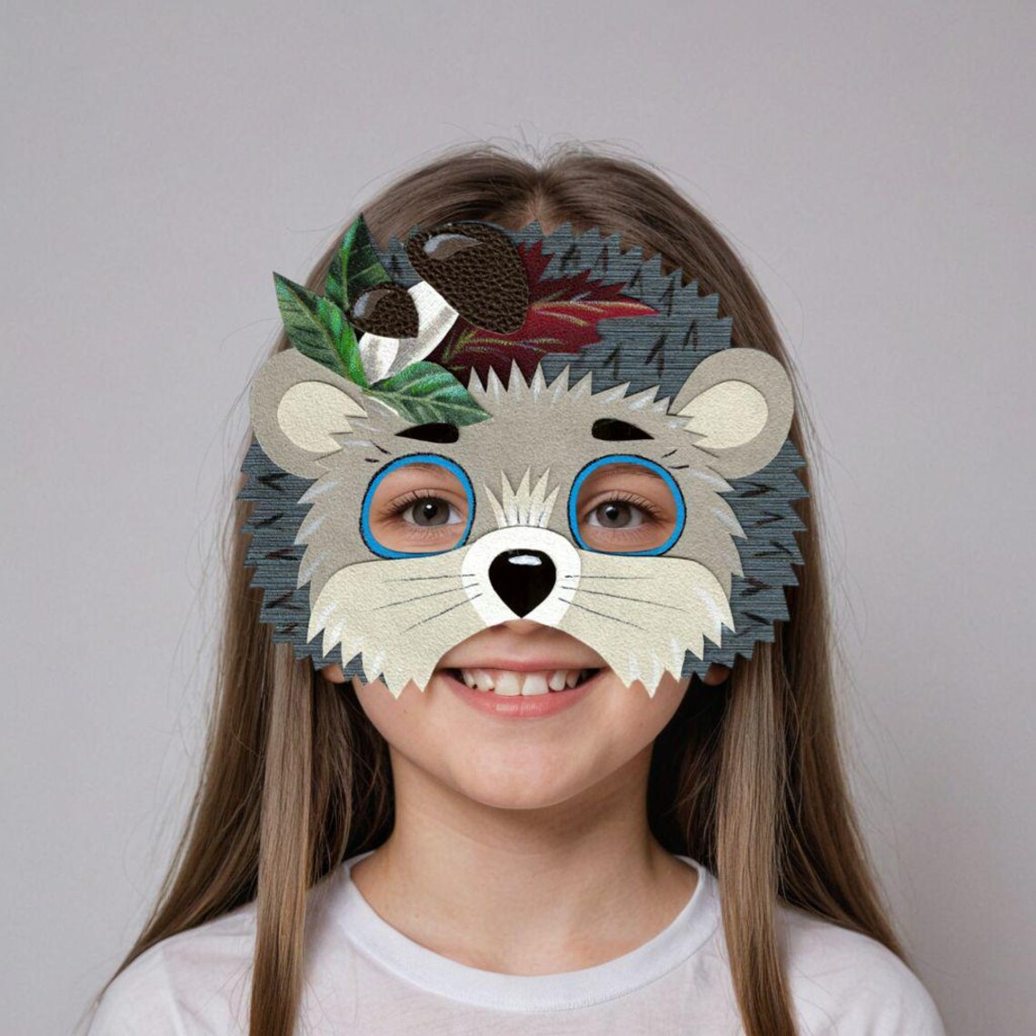 Printable Mask Hedgehog, Hedgehog Mask, Printable Masks Animals ...