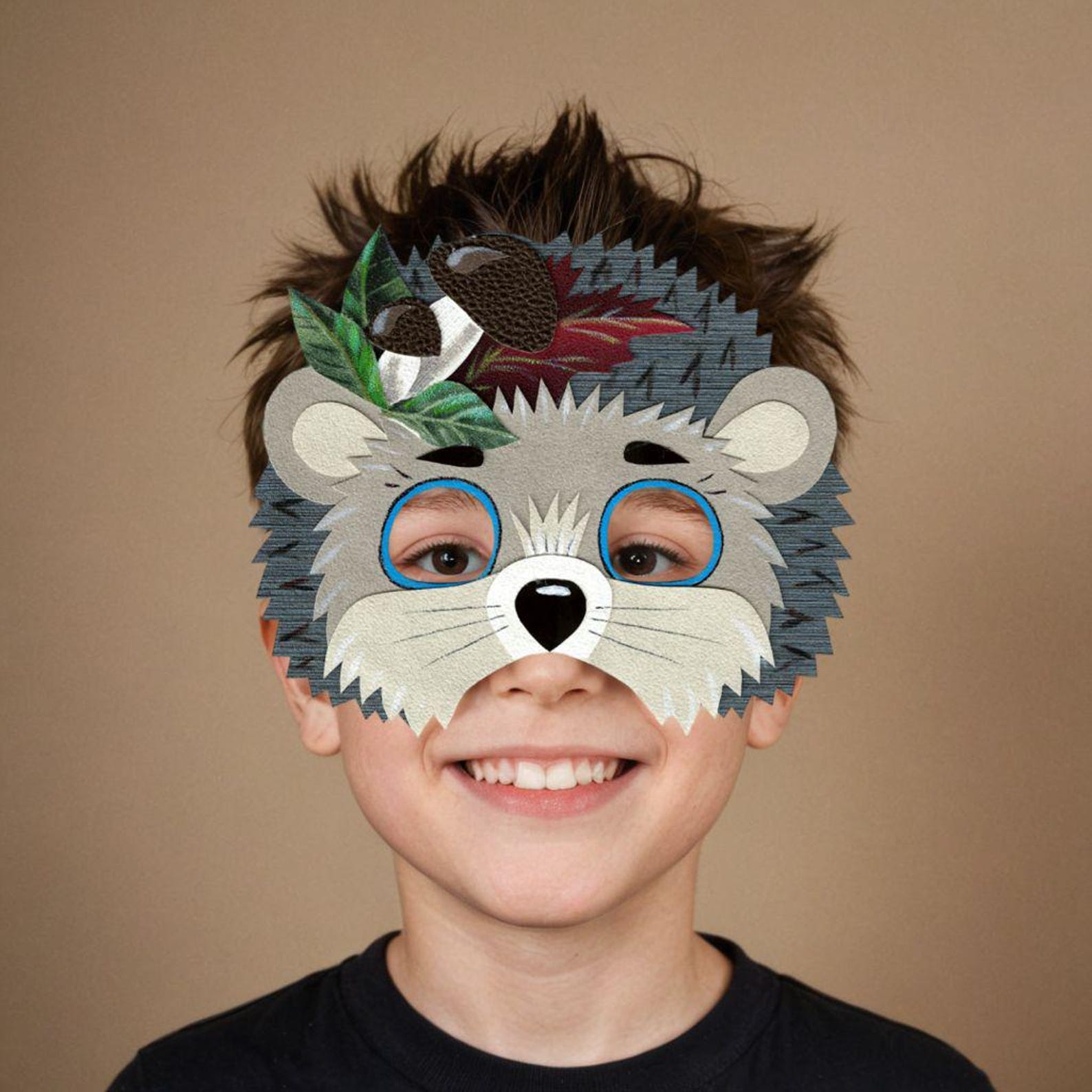 Printable Mask Hedgehog, Hedgehog Mask, Printable Masks Animals ...