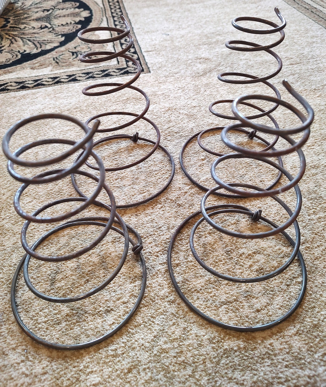 4 Vintage Box Springs, 1960 Coiled Box Springs, Art and Craft Supply ...