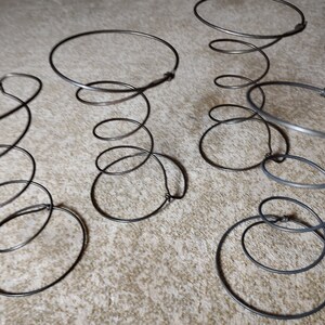 4 Vintage Mattress Springs, 1960 Coiled Mattress Springs, Art and Craft ...