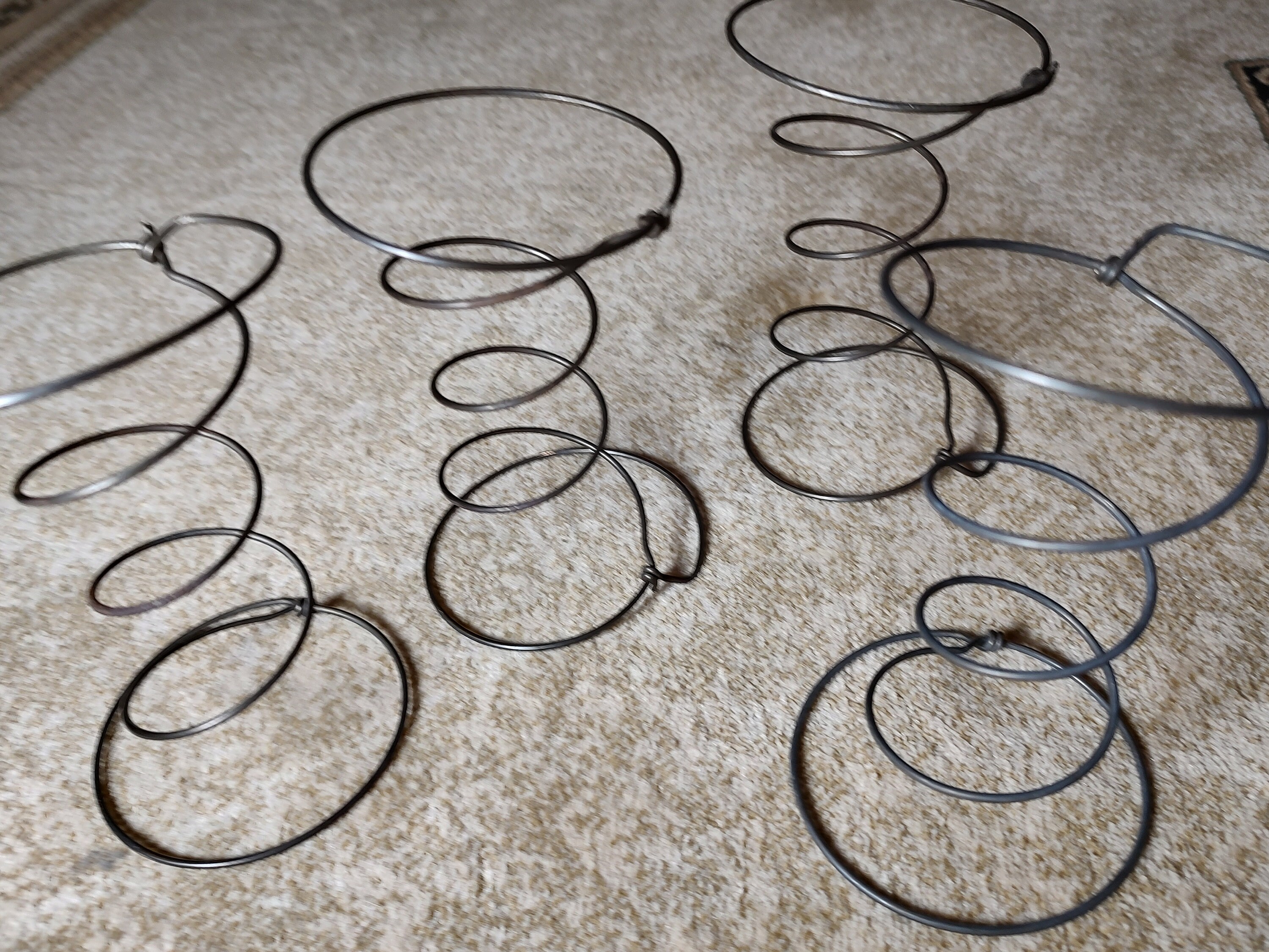 4 Vintage Mattress Springs, 1960 Coiled Mattress Springs, Art and Craft ...