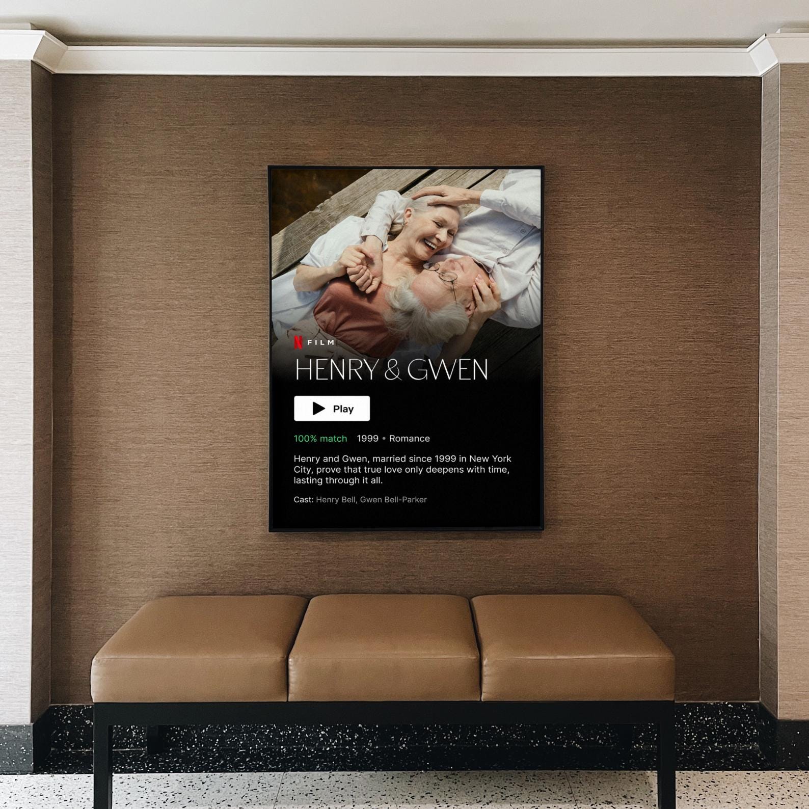 Custom Netflix Style Movie Poster for Couples - Personalized Valentine ...