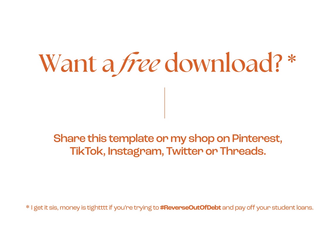 Student Loan Debt Tracker Printable Print Out Digital Download - Etsy