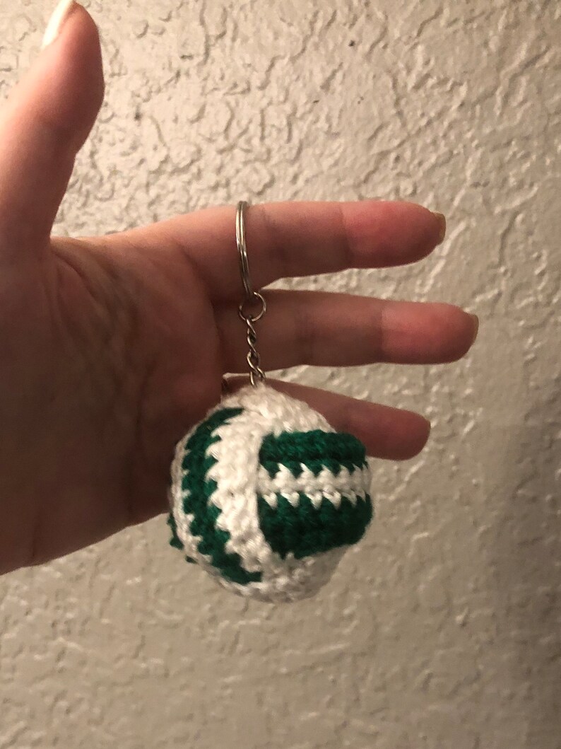 Volleyball Keychains- Crochet - Etsy
