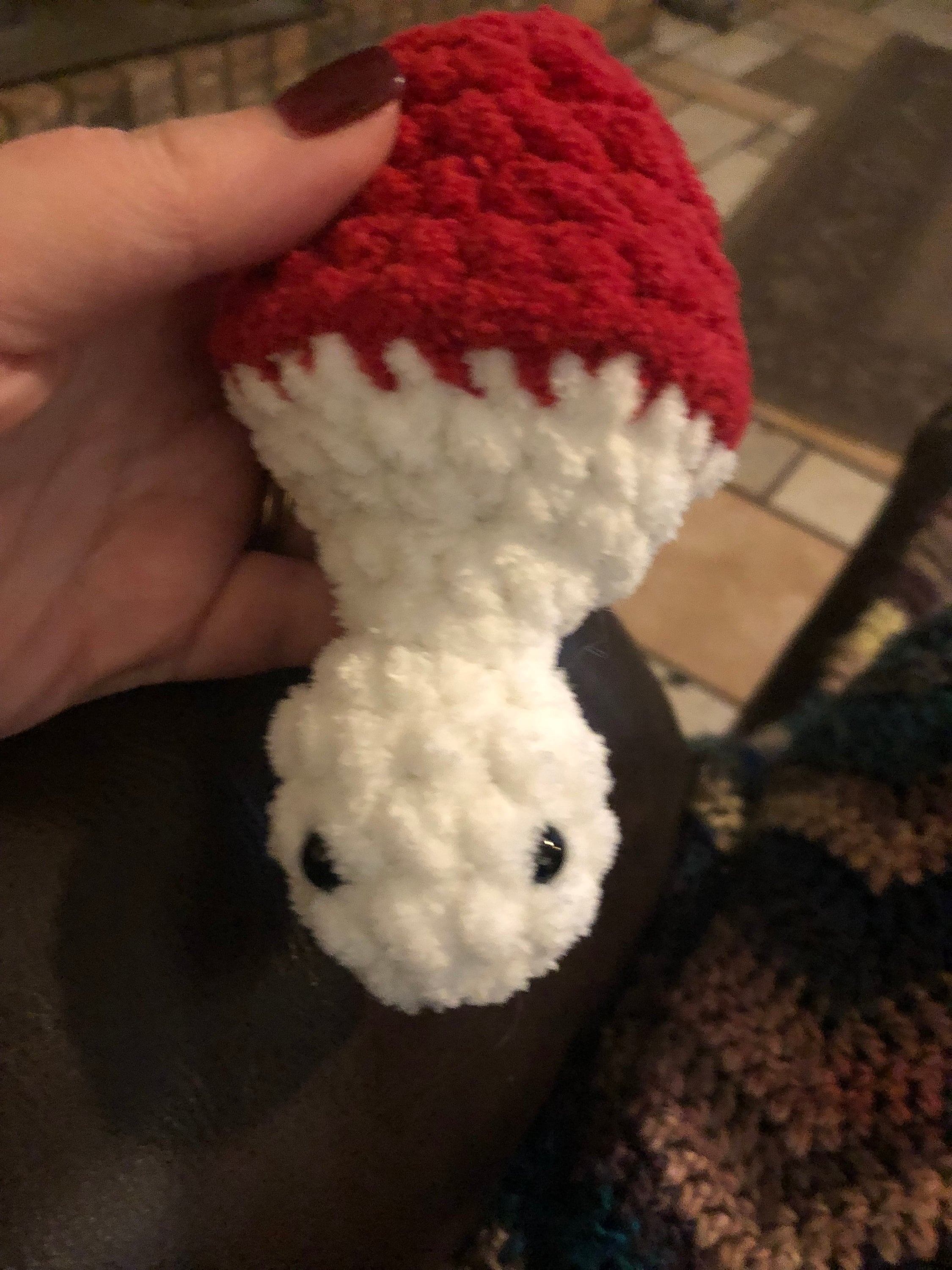Pop Fidget Mushroom Keychains Crochet - Etsy
