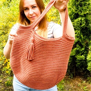 Kaya Bag Crochet Tote Pattern, XL Market Bag, Beginner Friendly (PDF ...