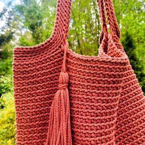 Kaya Bag Crochet Tote Pattern, XL Market Bag, Beginner Friendly (PDF ...