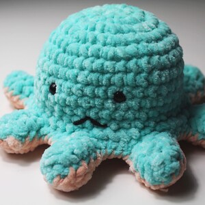 Reversible Octopus Crochet Pattern – Cute Plush Amigurumi Toy, Easy PDF ...