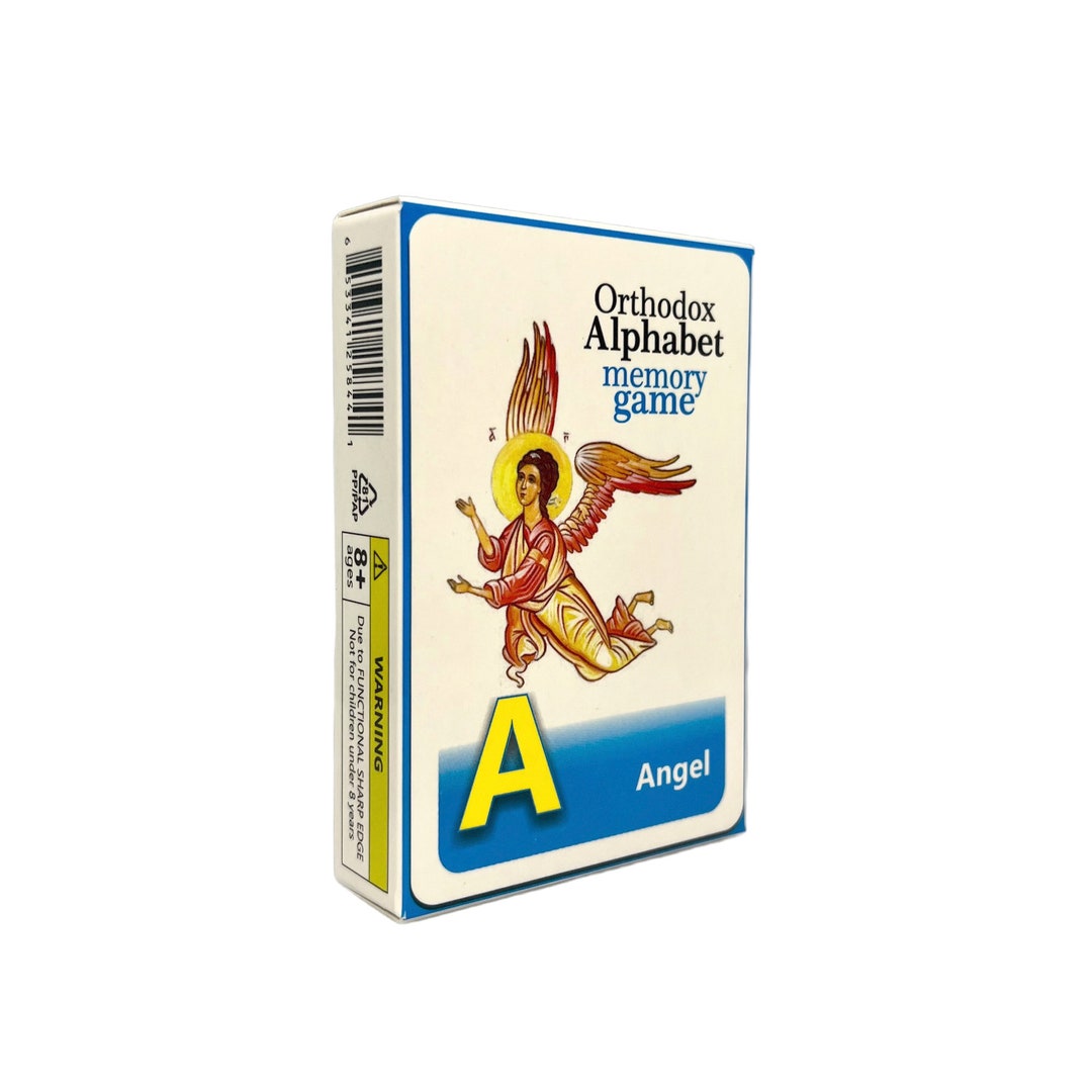 Orthodox Alphabet Memory Card Game for Children, Fun Matching Card ...