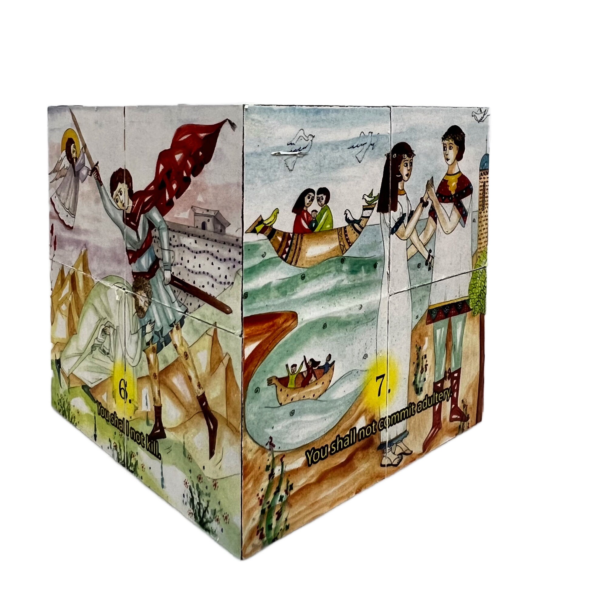 The Ten Commandments Orthodox Retractable Folding Puzzle, Orthodox Gift ...